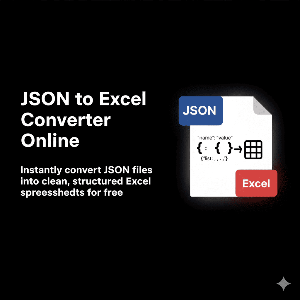 JSON to Excel Converter Online - Free, Fast & Secure | AllFileTools